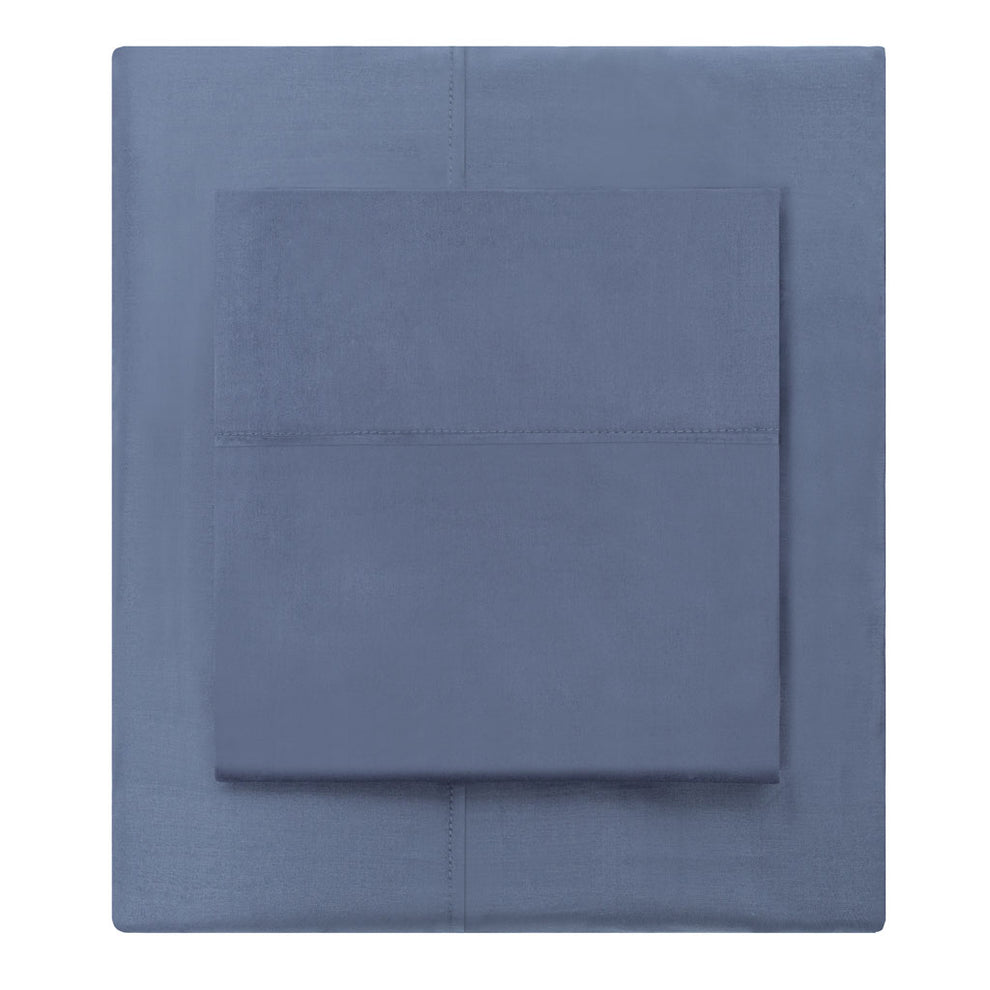 Slate Blue 400 Thread Count Sheet Set 2 (Fitted & Pillow Cases) – Crane ...