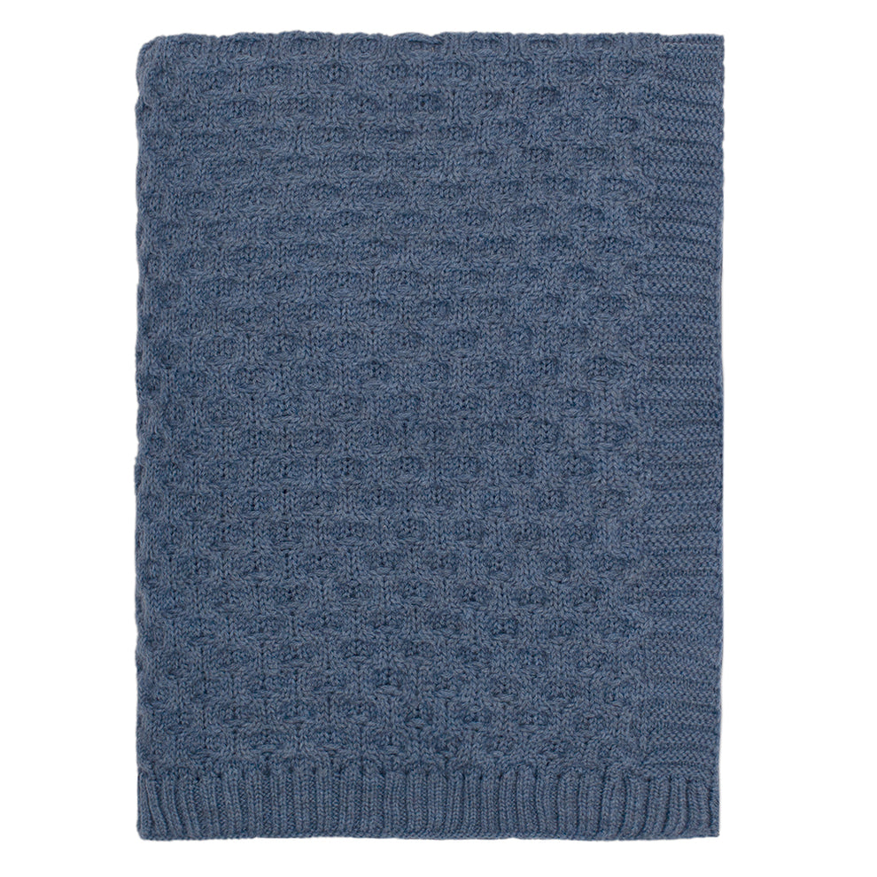 The Blue Textured Honeycomb Merino Wool Throw – Crane & Canopy