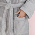 Light Grey Plush Cotton Bathrobe | The Classic Bathrobe – Crane & Canopy