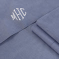 Blue Chambray Sheet Set (Fitted Sheet, Flat Sheet & Pillowcases ...