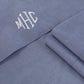 Blue Chambray Sheet Set (Fitted Sheet, Flat Sheet & Pillowcases ...