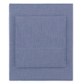 Blue Chambray Sheet Set (Fitted Sheet, Flat Sheet & Pillowcases ...