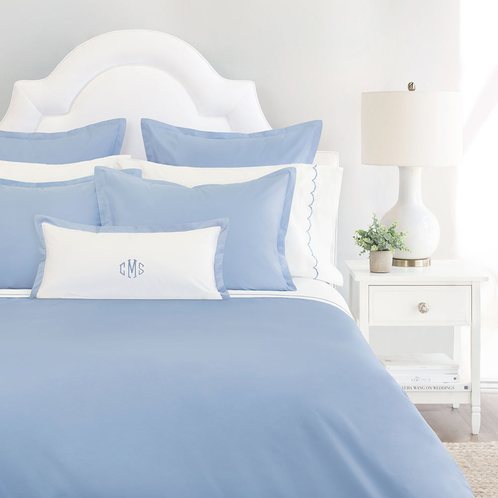 Cornflower Blue Hayes Nova Duvet Cover – Crane & Canopy
