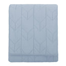 Blue Cotton Quilt and Sham | Chevron French Blue Quilt – Crane & Canopy