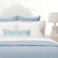 Blue Cotton Quilt and Sham | Chevron French Blue Quilt – Crane & Canopy