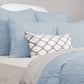 Blue Cotton Quilt and Sham | Chevron French Blue Quilt – Crane & Canopy