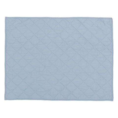 French Blue Cotton Quilt and Sham | Diamond French Blue Quilt | Crane ...