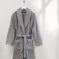 Grey Plush Cotton Bathrobe | The Classic Bathrobe – Crane & Canopy