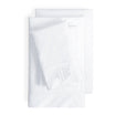 Bright White 400 Thread Count Percale Cotton Sheet Set (Fitted, Flat ...