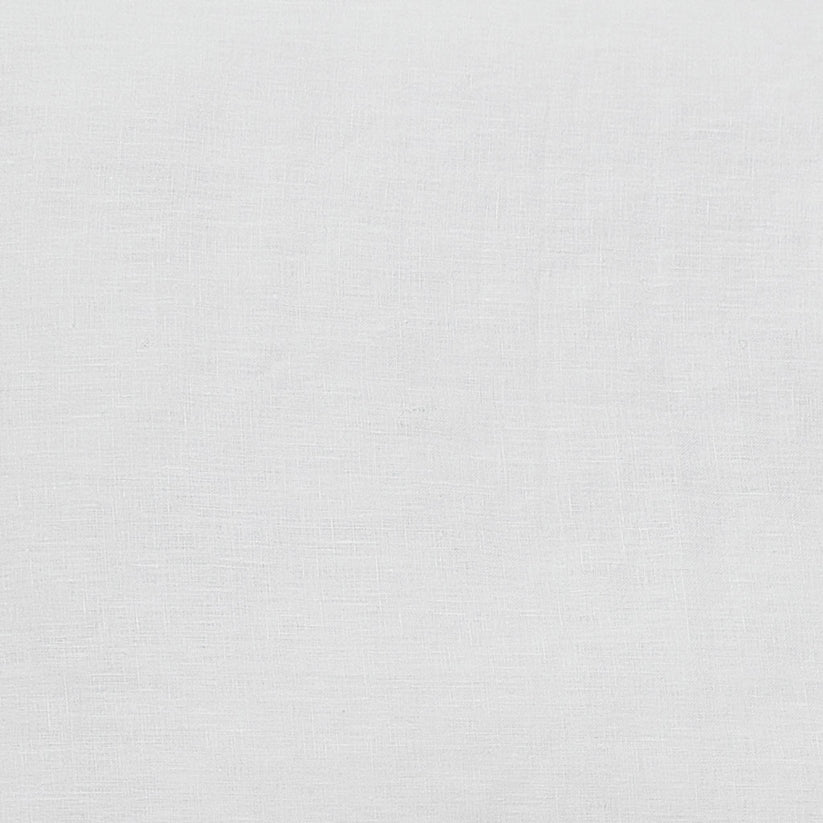 White Belgian Flax Linen Fitted Sheet – Crane & Canopy