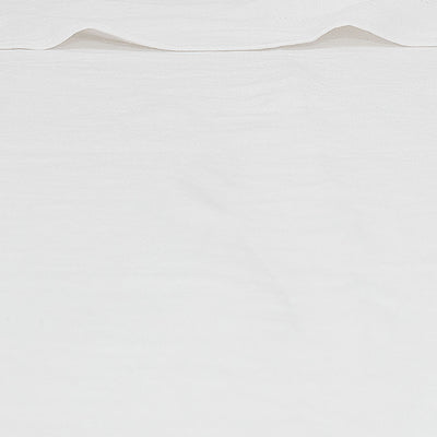 White Belgian Flax Linen Flat Sheet | Crane & Canopy
