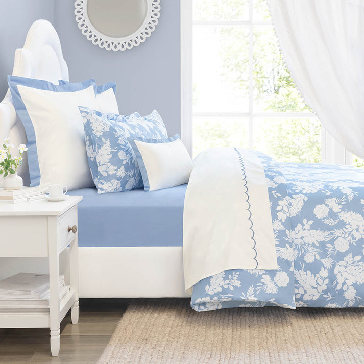 The Madison Cornflower Blue Duvet Cover – Crane & Canopy