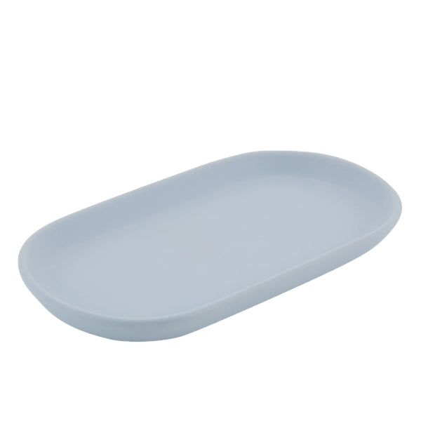 Modern Matte Blue Ceramic Bath Accessories, Tray – Crane & Canopy