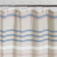 The Multi Striped Shower Curtain | Multi Striped Cotton Shower Curtain ...
