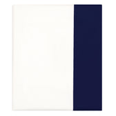 Navy Blue Border Flat Sheet – Crane & Canopy
