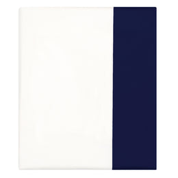 Navy Blue Border Flat Sheet – Crane & Canopy