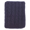 Navy Large Cable Knit Throw – Crane & Canopy