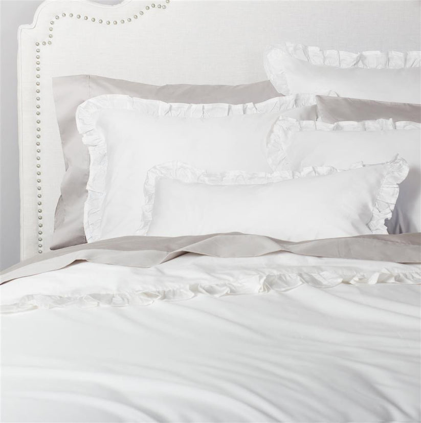 Ruffle Bedding | The Vienna Soft White – Crane & Canopy