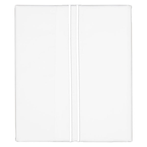 White Lines Embroidered Flat Sheet – Crane & Canopy