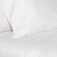 White Wavelet Embroidered Flat Sheet – Crane & Canopy