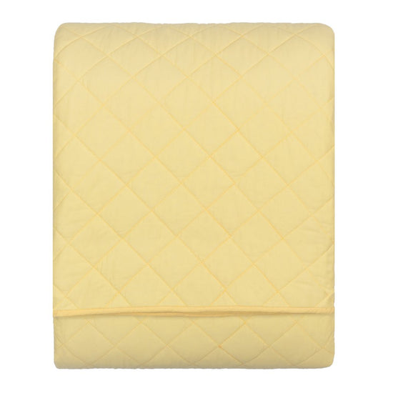Cotton Quilt and Sham | Diamond Yellow Quilt – Crane & Canopy