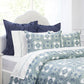 Slate Blue Duvet Cover | The Valencia dark blue bedding – Crane & Canopy