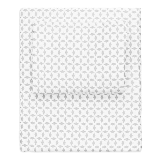 Grey Patterned Sheets | Grey Morning Glory – Crane & Canopy