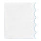 Light Blue Scalloped Embroidered Flat Sheet – Crane & Canopy
