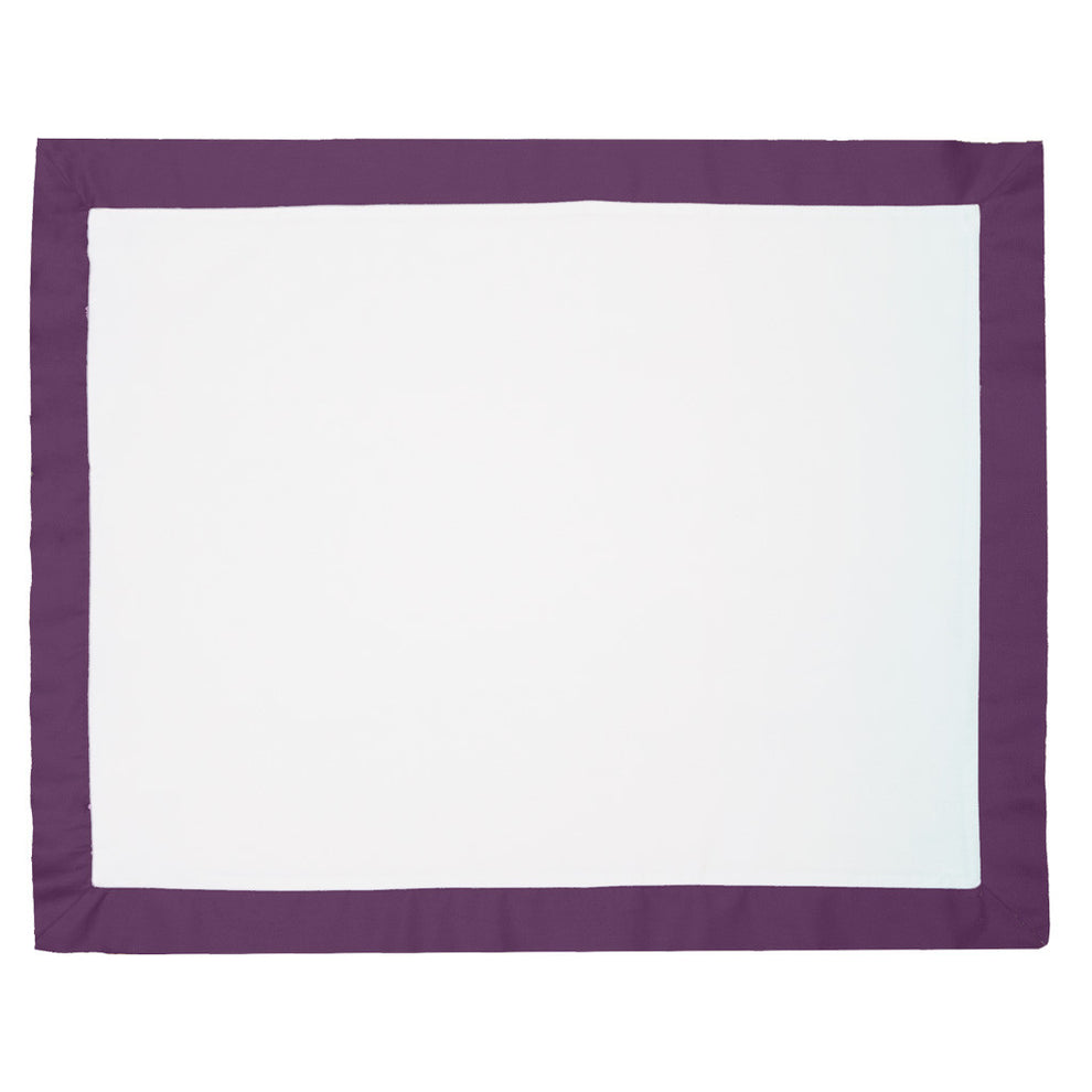 Purple Linden Border Sham – Crane & Canopy